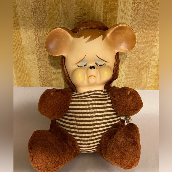 Toys | Rare Vintage Pouting Animals Knickerbocker Teddy Bear Plush Sad ...